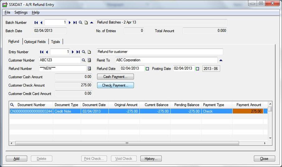 Start Using Your AR Refund Batches in Sage 300