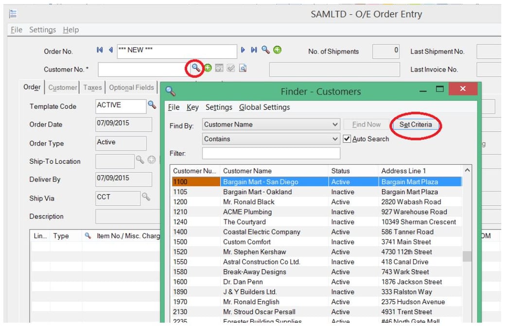 Inactive Customers, Vendors, Items, and GL Accounts
